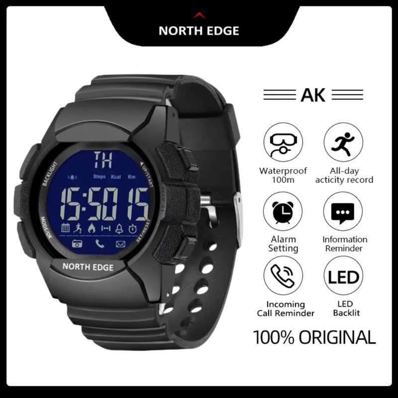 Jual NORTH EDGE AK WATERPROOF Smartwatch Militer | Shopee Indonesia