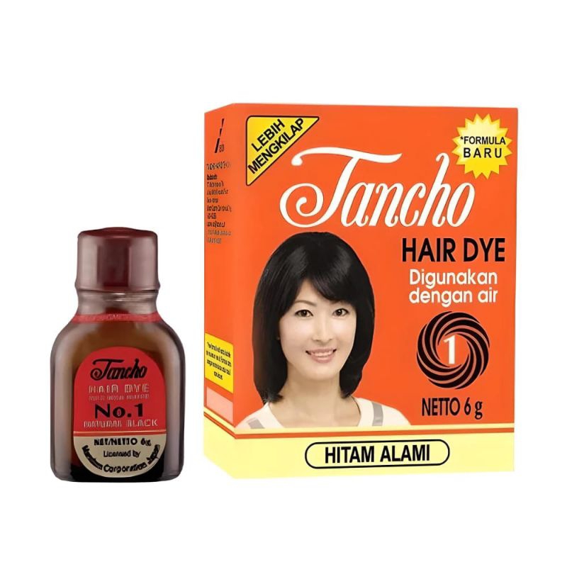 Jual TANCHO hair dye natural black ( tancho bubuk ) bpom indonesia ...