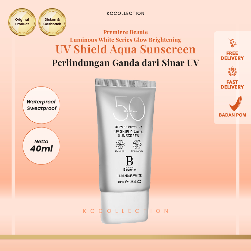 Jual Premiere Beaute Luminous White Series Brightening UV Shield Aqua ...