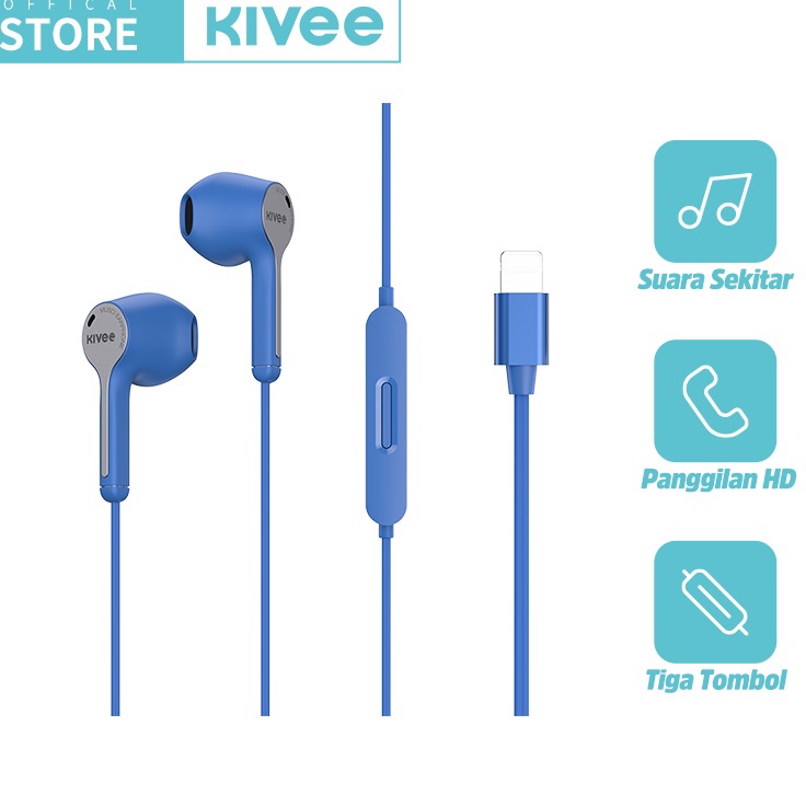 Jual Uy KIVEE Headset Earphone Gamingmusic 35mmTYPECIOS Kabel Stereo ...