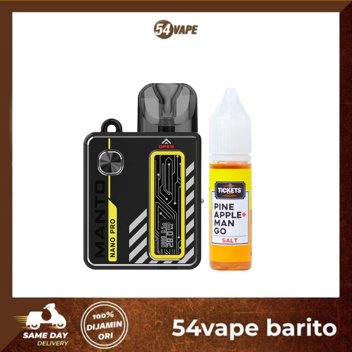 Jual Rincoe Manto Nano Pro Pod 1000mAH 2ml + Liquid Salt Nic 15ml ...