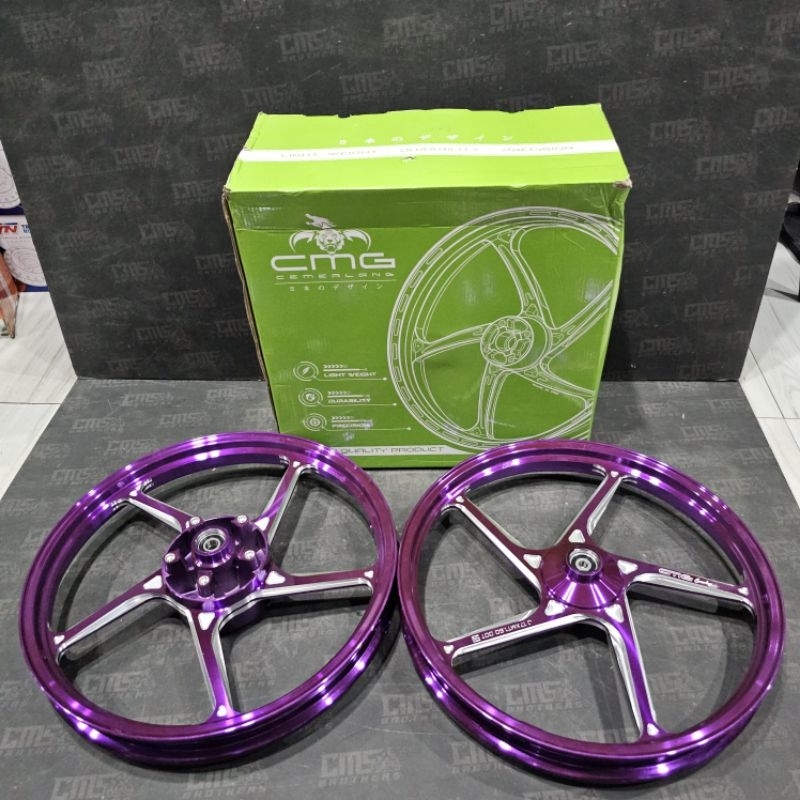 Jual Velg Velek CMG CNC Casting 511 R17 Yamaha Mx King Purple | Shopee ...
