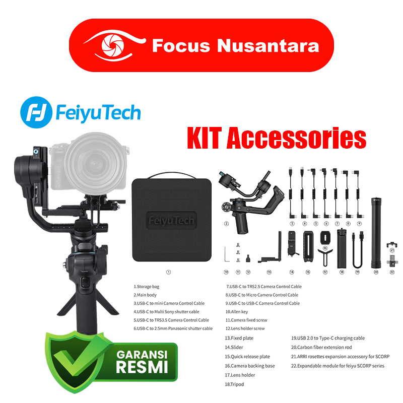 Jual Feiyu SCORP 2 Standard / Kit Gimbal Stabilizer Camera FeiyuTech GARANSI RESMI | Shopee ...