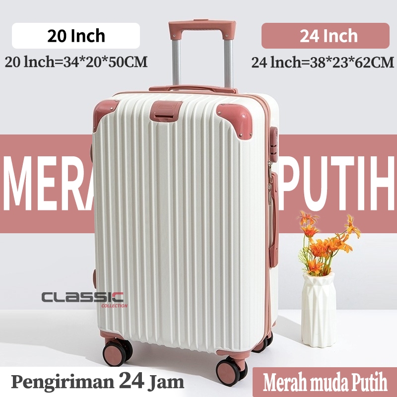 Jual Koper 20/24 inch Kabin Koper Material ABS+PC Lock Anti Theft ...