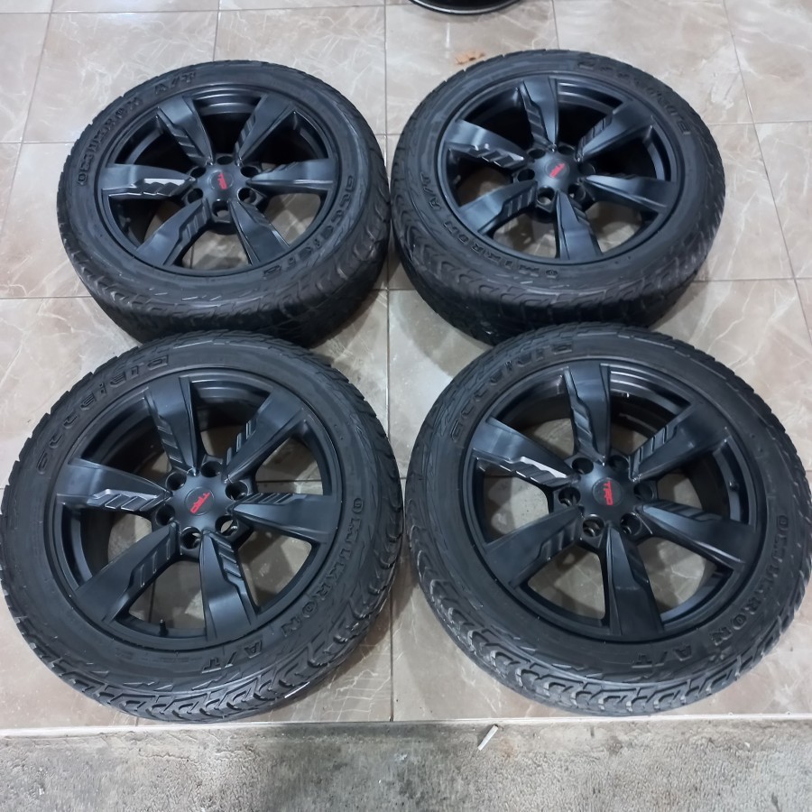 Jual Pelek Mobil Seken RACING TRD R20 Hole 6X139 BLACK + Ban ACC ...