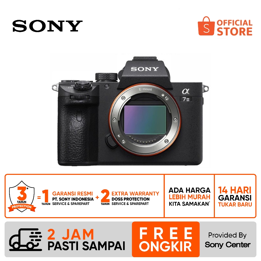 Jual SONY ALPHA A7III Body Only FullFrame E-Mount Camera / BO / A7 III / A7MIII / A7 MIII / A7M3 ...