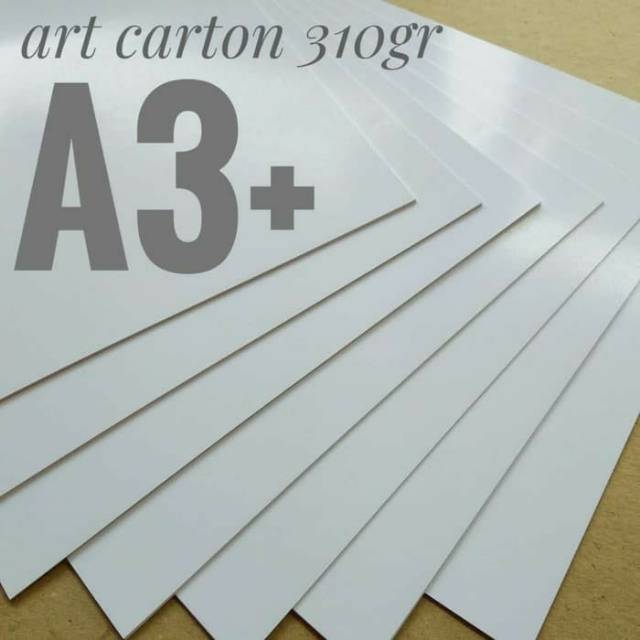 Jual Kertas Art Carton 310 Gsm / Paper Glossy Uk A3+ / 32cm x 48.3cm ...