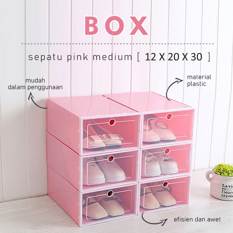 Jual ( PAKET 6 PCS ) Kotak Sepatu Serbaguna / Kotak Sepatu / Kotak ...