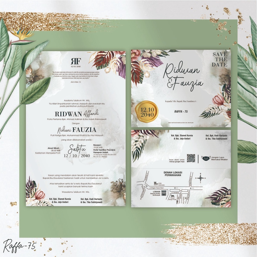 Jual Undangan Wedding Raffa Series 1 | Undangan Cetak | Undangan Murah ...