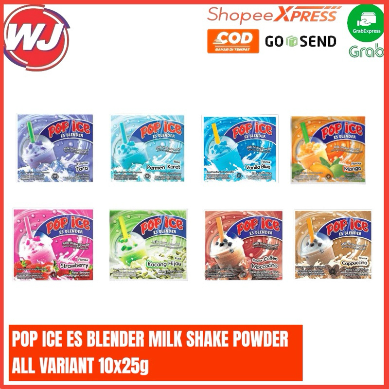 Jual POP ICE ES BLENDER MILK SHAKE POWDER ALL VARIANT | Shopee Indonesia