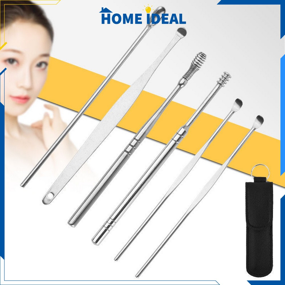 Jual Alat Pembersih Telinga Ear Wax 6In1 Stainless Steel / Korek Kuping ...