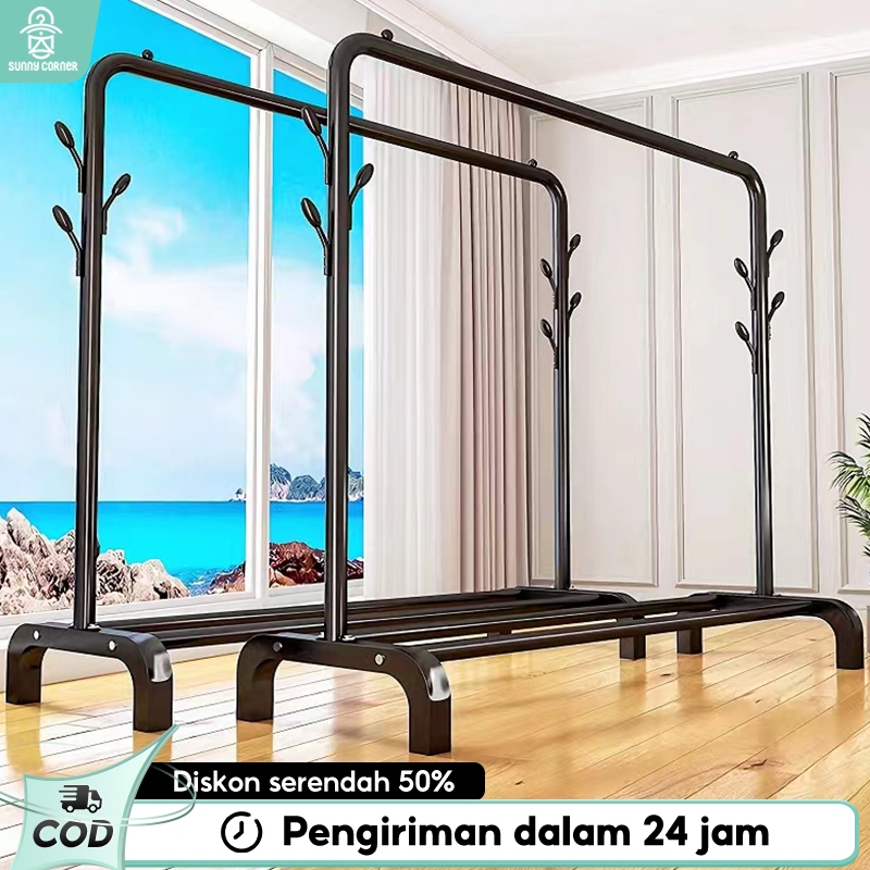 Jual Rak Gantungan baju Besi Stand Hanger Single Rak Lemari Jemuran ...