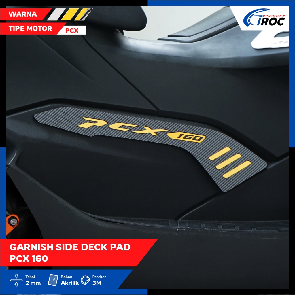 Jual COVER GARNISH SAMPING PCX 160 AKSESORIS MOTOR PCX 160 SIDE DECK ...