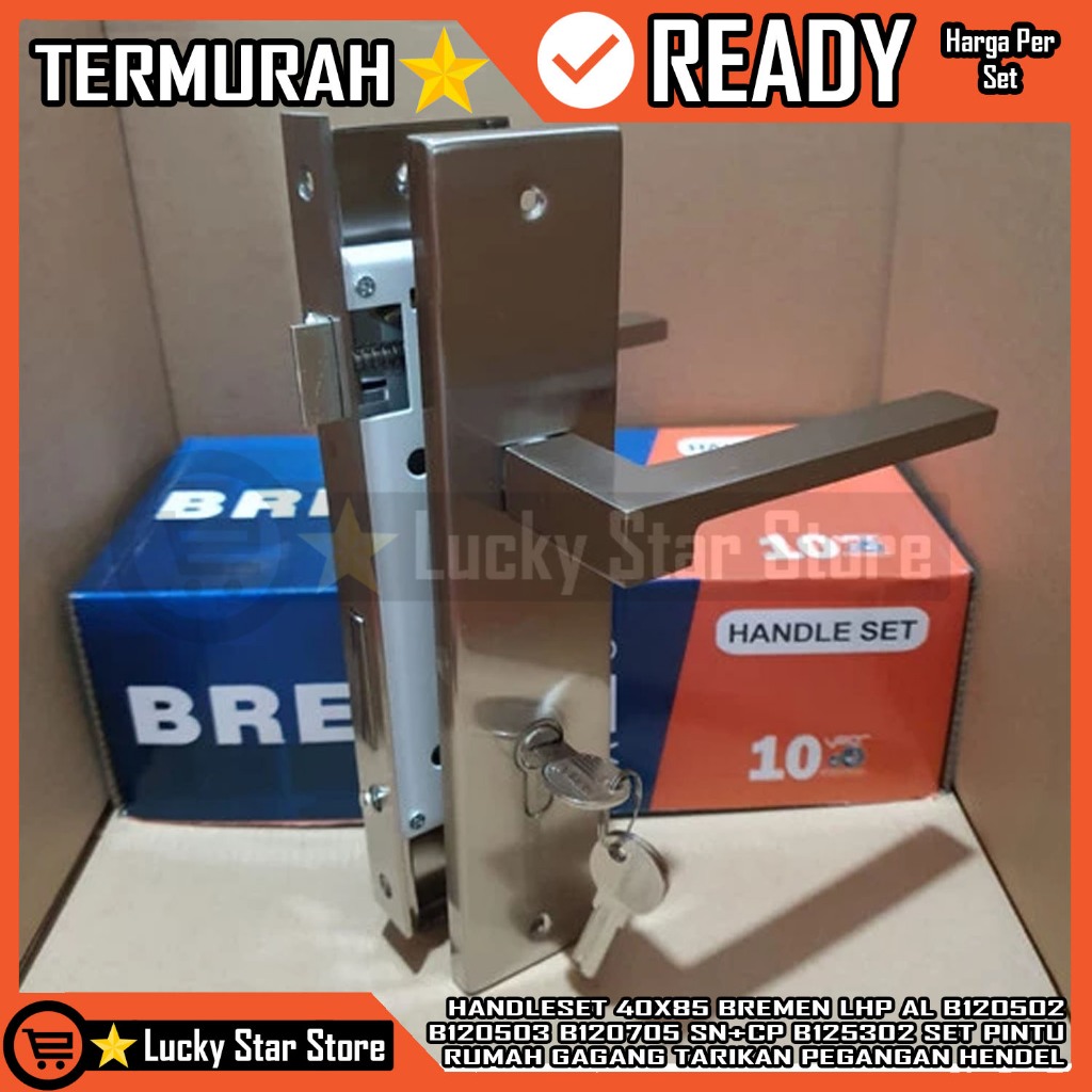Jual PEGANGAN KUNCI HANDLESET PINTU RUMAH GAGANG TARIKAN 40X85 BREMEN ...