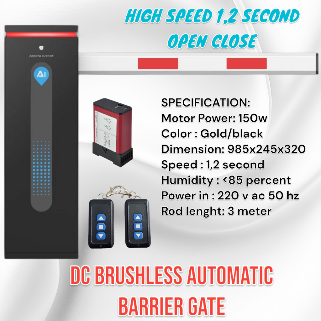 Jual Automatic Barrier Gate |dc Brussless Intteligent Gate |palang 