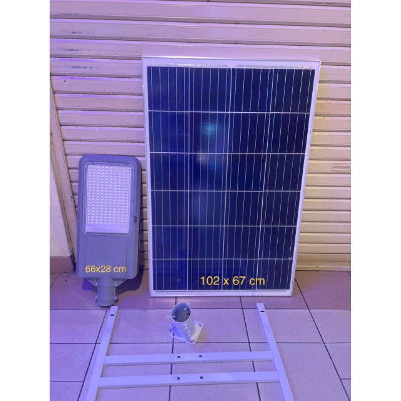 Jual lampu jalan PJU solar panel besar 500 watt 500w lampu PJU solar ...