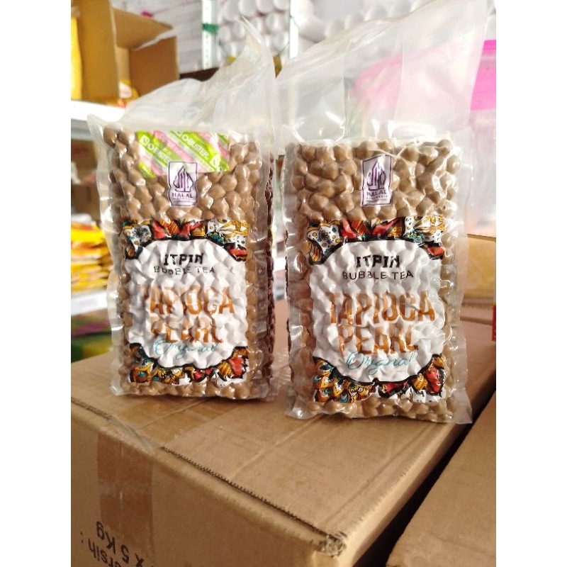 Jual ITPIN TAPIOCA PEARL ORIGINAL PREMIUM / MILIK TEA / BUBBLE TEA ...