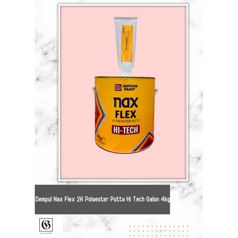 Jual Dempul Nax Flex Hi Tech 2K Polyester Putty 4kg galon | Shopee Indonesia