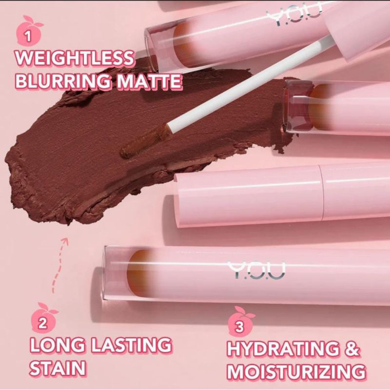 Jual YOU SIMPLICITY COTTON LIP CLAY | YOU SIMPLICITY MATTE LIP COLOR ...
