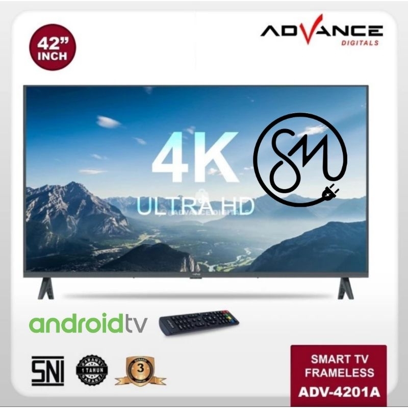 Jual LED TV Advance 42 inch ADV-4201A Android Smart 4K UHD ADV4201A ...