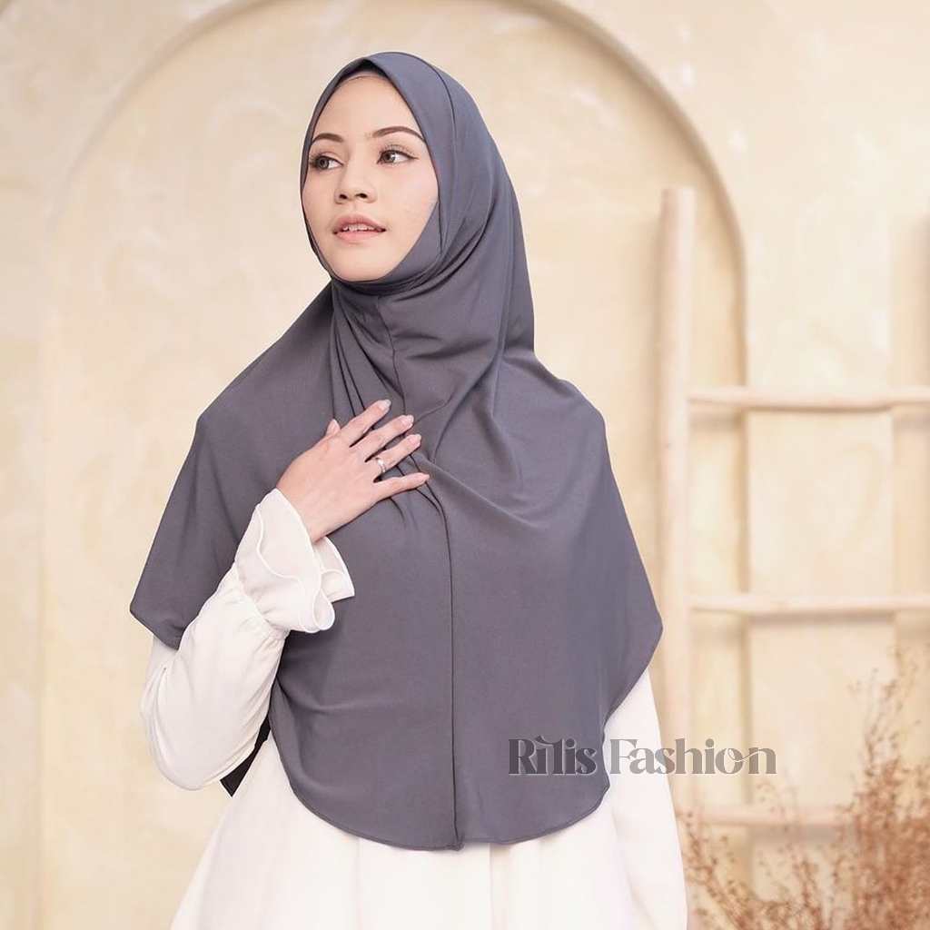 Jual Hijab Instan Dagu Malaysia Syari Size XL /Jilbab Instan Dagu Jersey Premium / Bergo Instan ...
