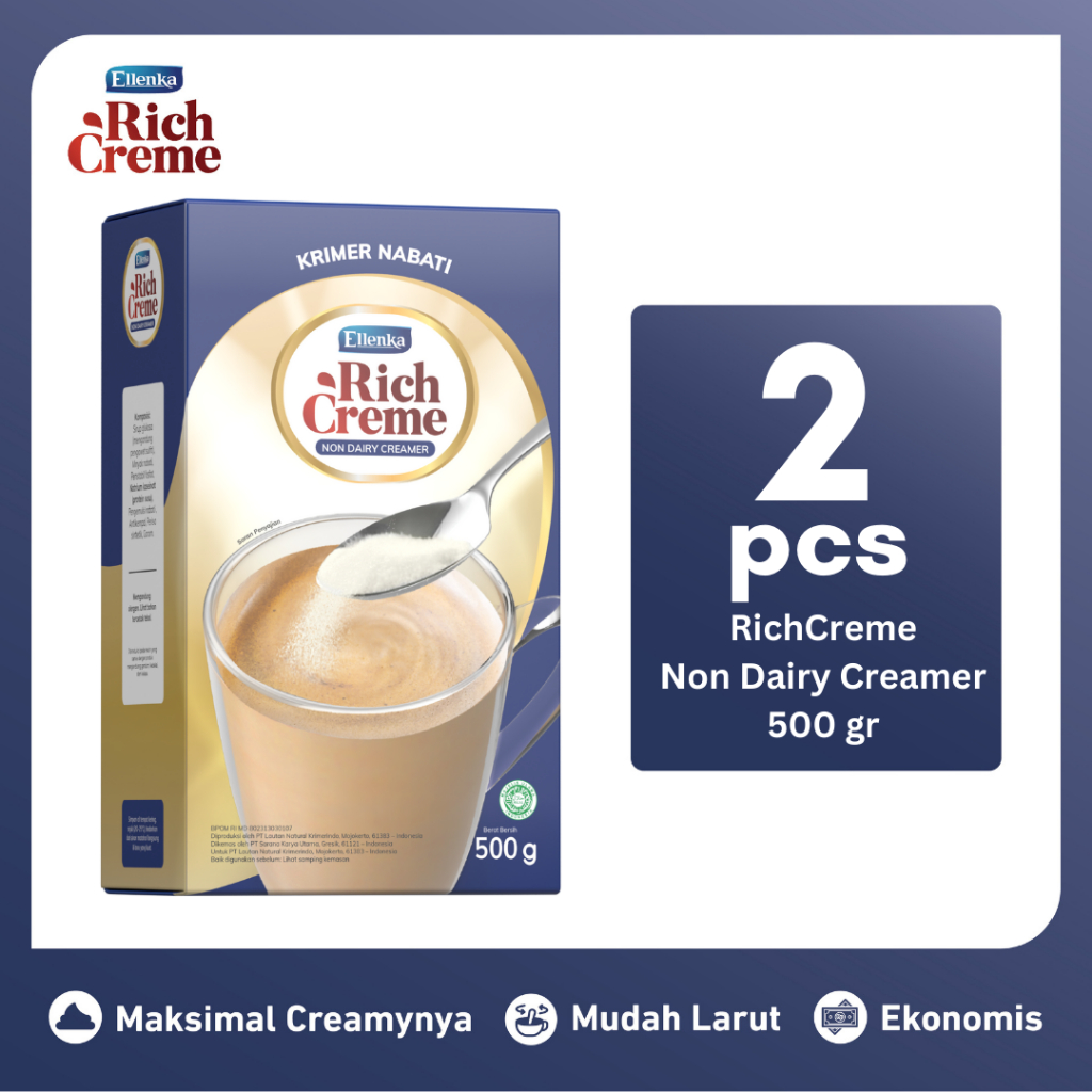 Jual RichCreme Non Dairy Creamer 500 gr Twinpack | Shopee Indonesia