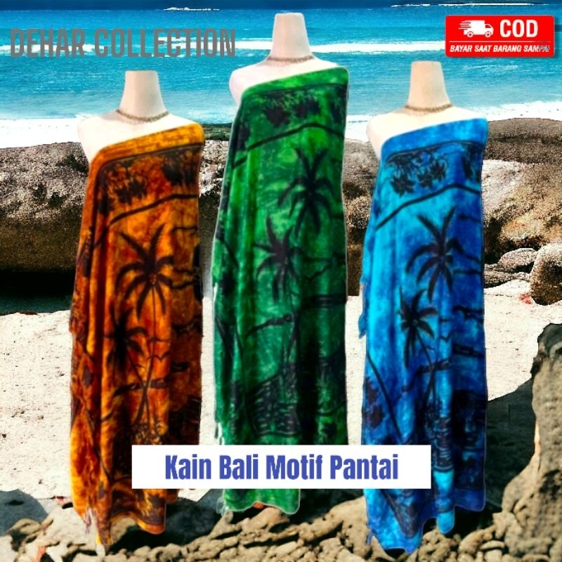 Jual Kain Bali motif pantai - kain pantai - Kain murah - Selimut - Handuk | Shopee Indonesia