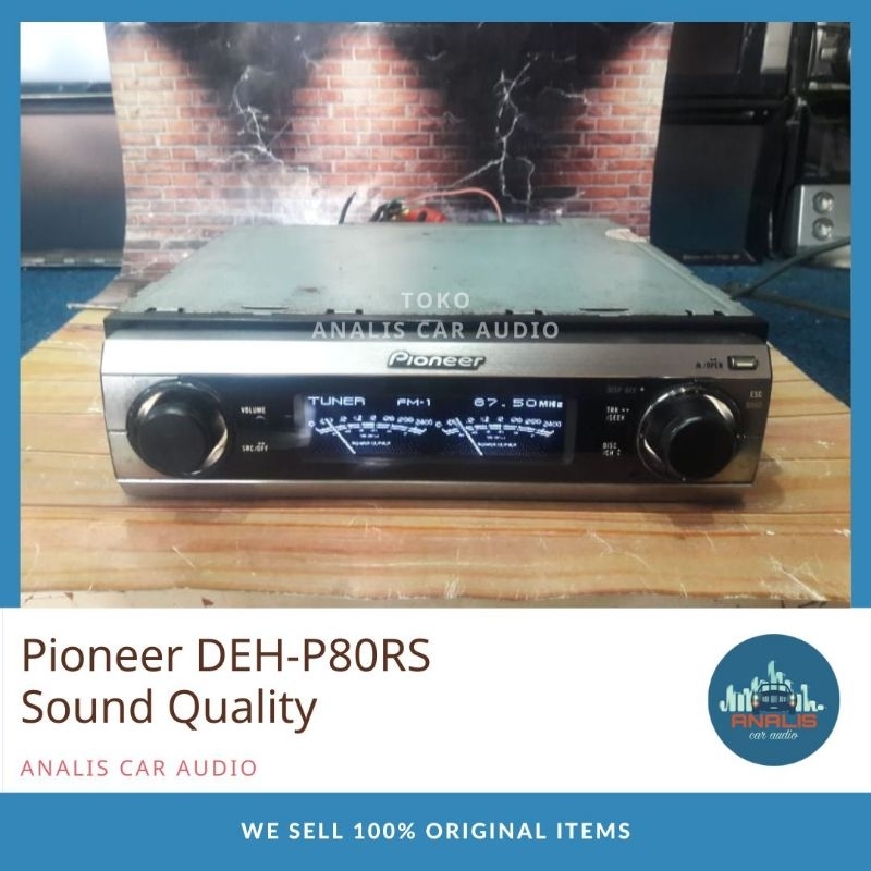 Jual Head Unit Single Din Pioneer DEH-P80RS Original HIGH END Sound ...