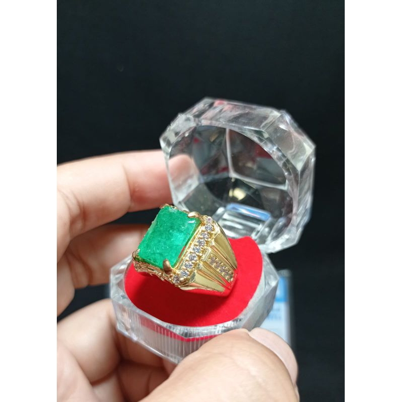 Jual BATU ZAMRUD EMERALD BERYL TERBAIK BERSERTIFIKAT SIAP PAKAI ...