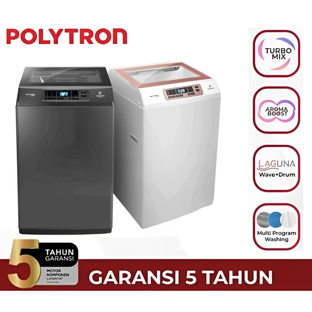 Jual Mesin Cuci 1 Tabung POLYTRON PAW 7028/7029 7 Kg Luar Bandung Kargo ...