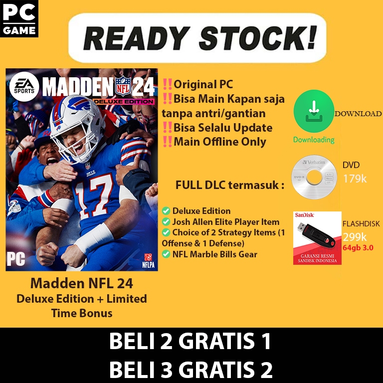 Jual Madden NFL 24 Deluxe Edition PC Original | Shopee Indonesia