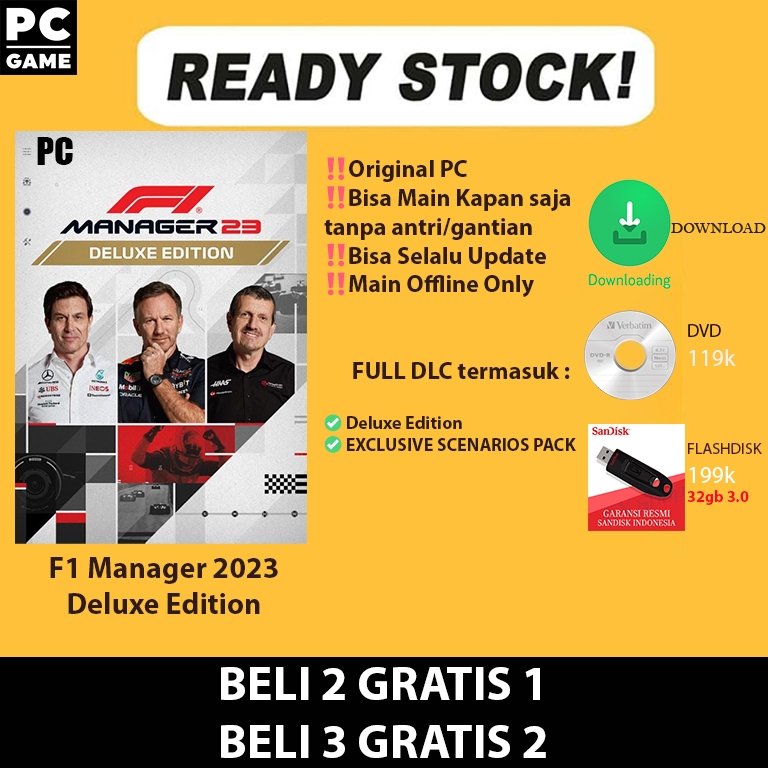 Jual F1 Manager 2023 Deluxe Edition / F1 Manager 22 PC Original | Shopee Indonesia
