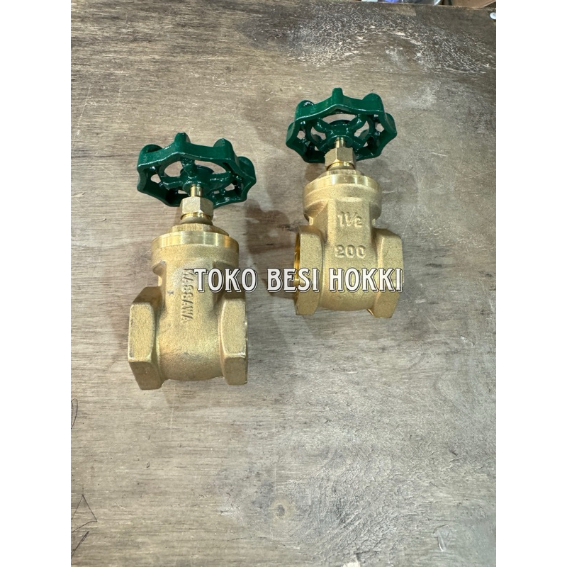 Jual Gate Valve / Stop kran Putar Kuningan Massawa 1 1/2Inc | Shopee Indonesia