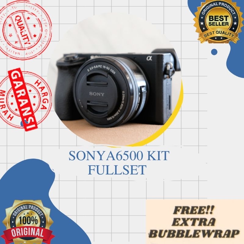 Jual SONY A6500 KIT FULSET BOX | Shopee Indonesia