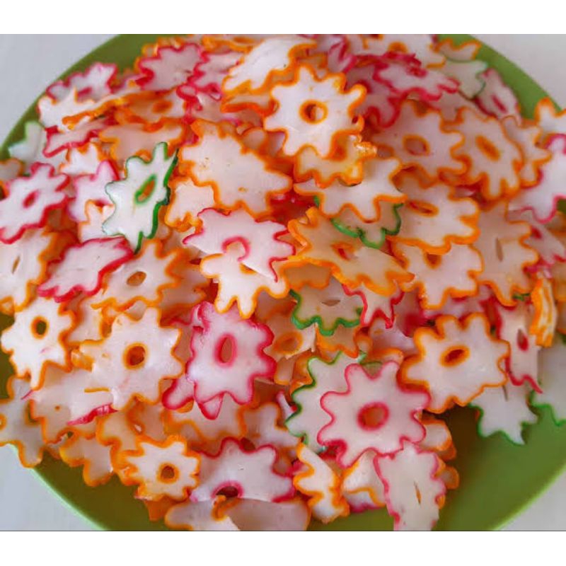 Jual Krupuk Kerupuk Seblak Bunga Tersanjung Mentah Warna Warni Gurih ...