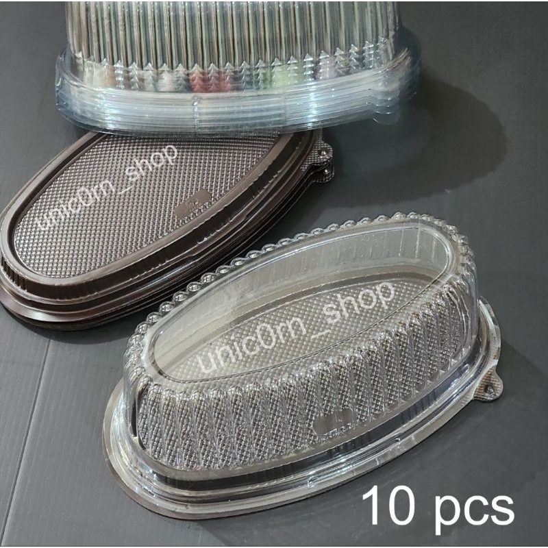 Jual Mika Oval/Mika Cheese Cake/Cake Tray Oval (isi 10 pcs) | Shopee ...
