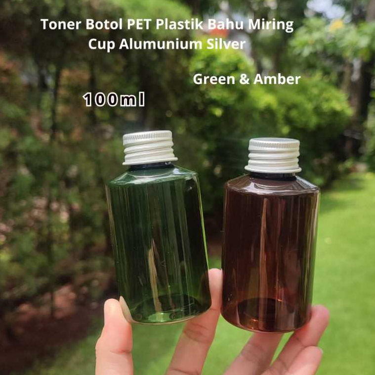 Jual Botol Plastik PET Toner 100ml Botol Kosmetik Plastik PET Bahu ...