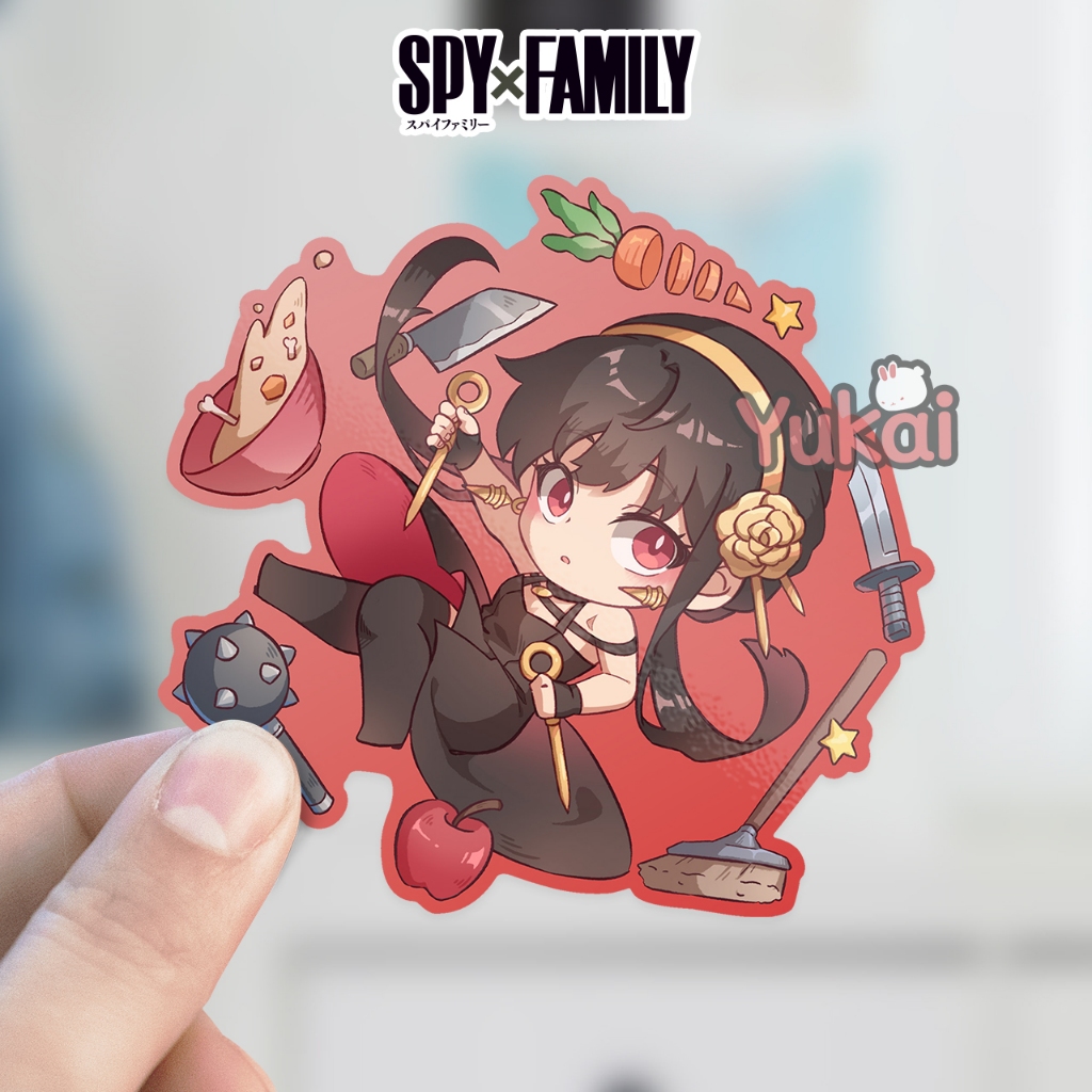 Jual Stiker Yor Forger Spy X Family Premium, Sticker Anime Waterproof ...
