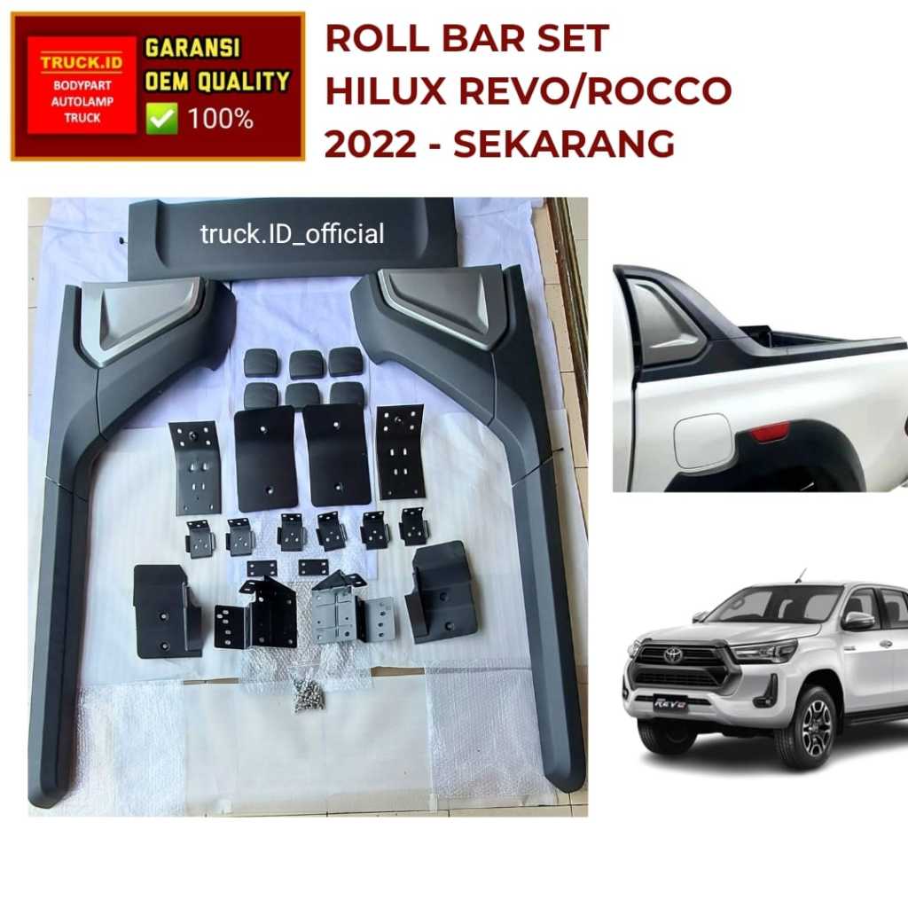 Jual ROLLBAR ROLL BAR BELAKANG HILUX REVO ROCCO 2015 2016 2017 2018 ...