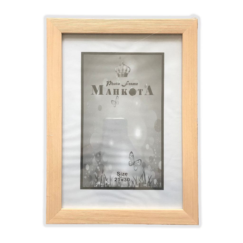 Jual Frame bingkai pigura foto ukuran A4 21X30 cm minimalis cream ...
