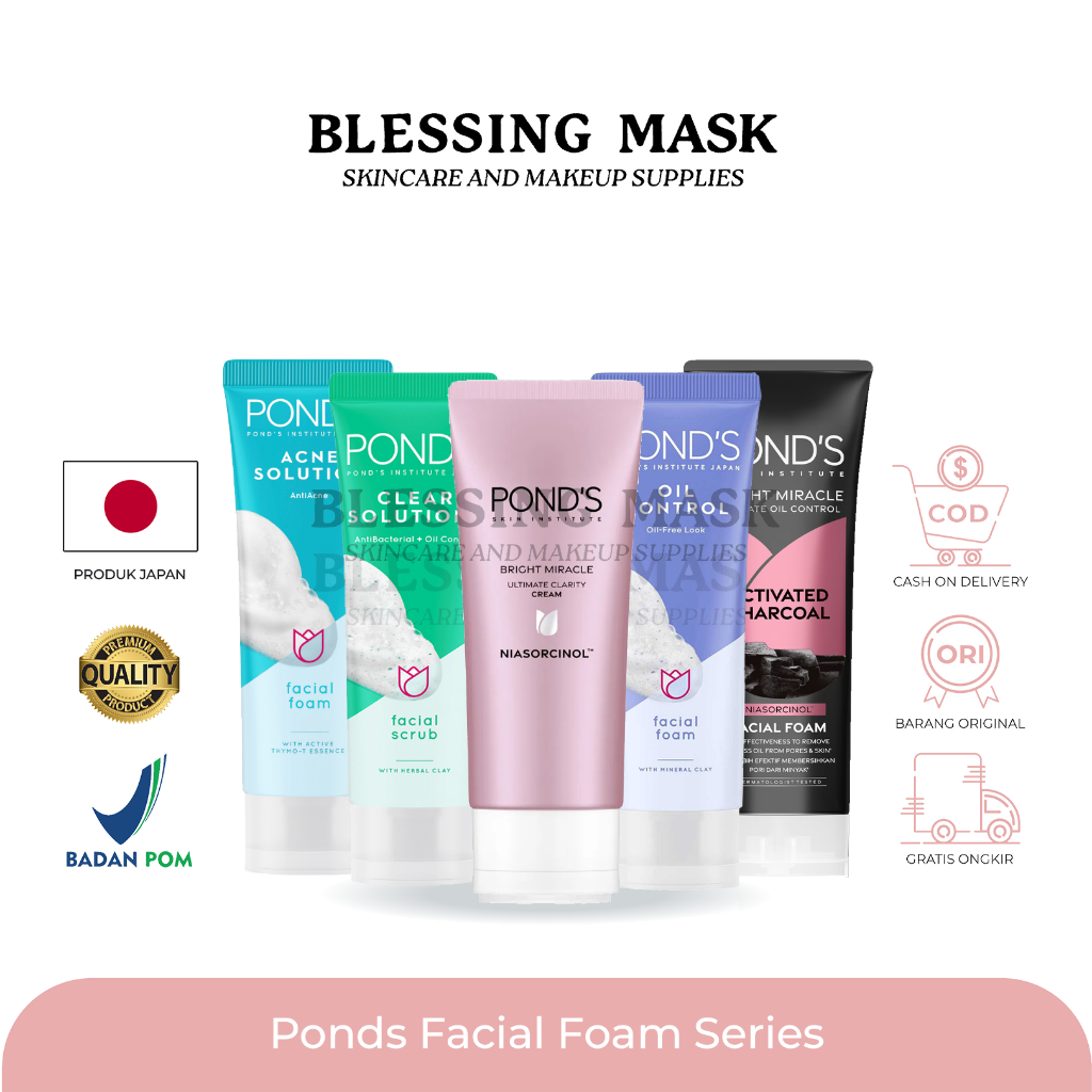 Jual Pond's Facial Foam | Ponds Facial Foam | Daily Scrub | Facial ...