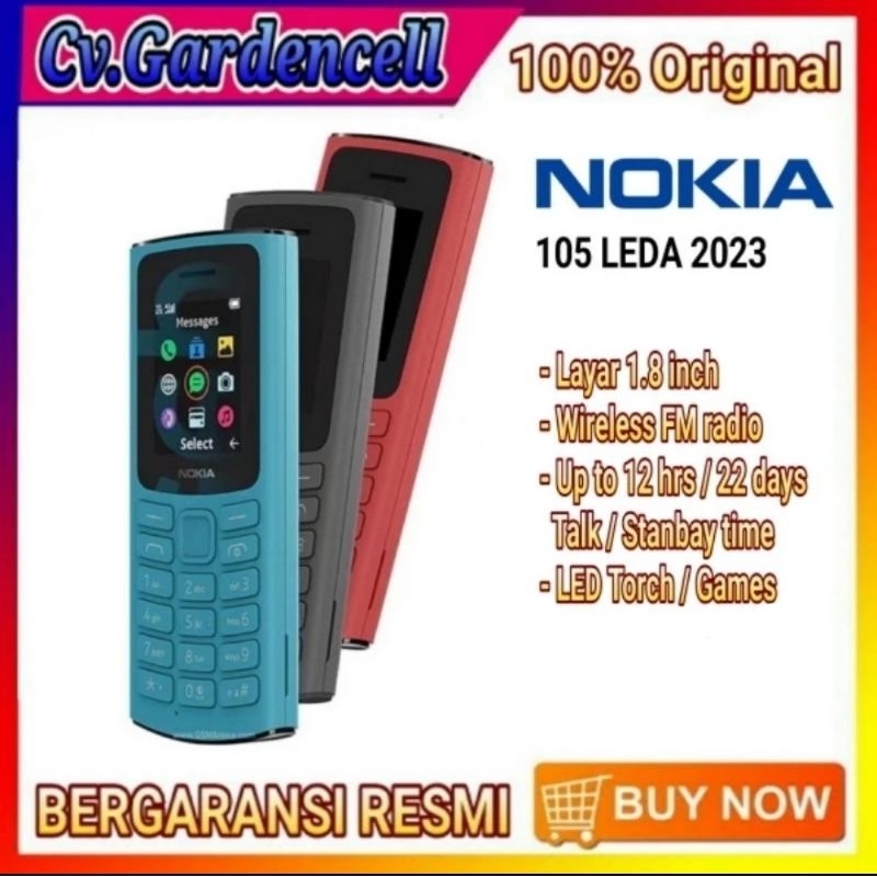 Jual Nokia 105 Leda (2023) Garansi resmi | Shopee Indonesia