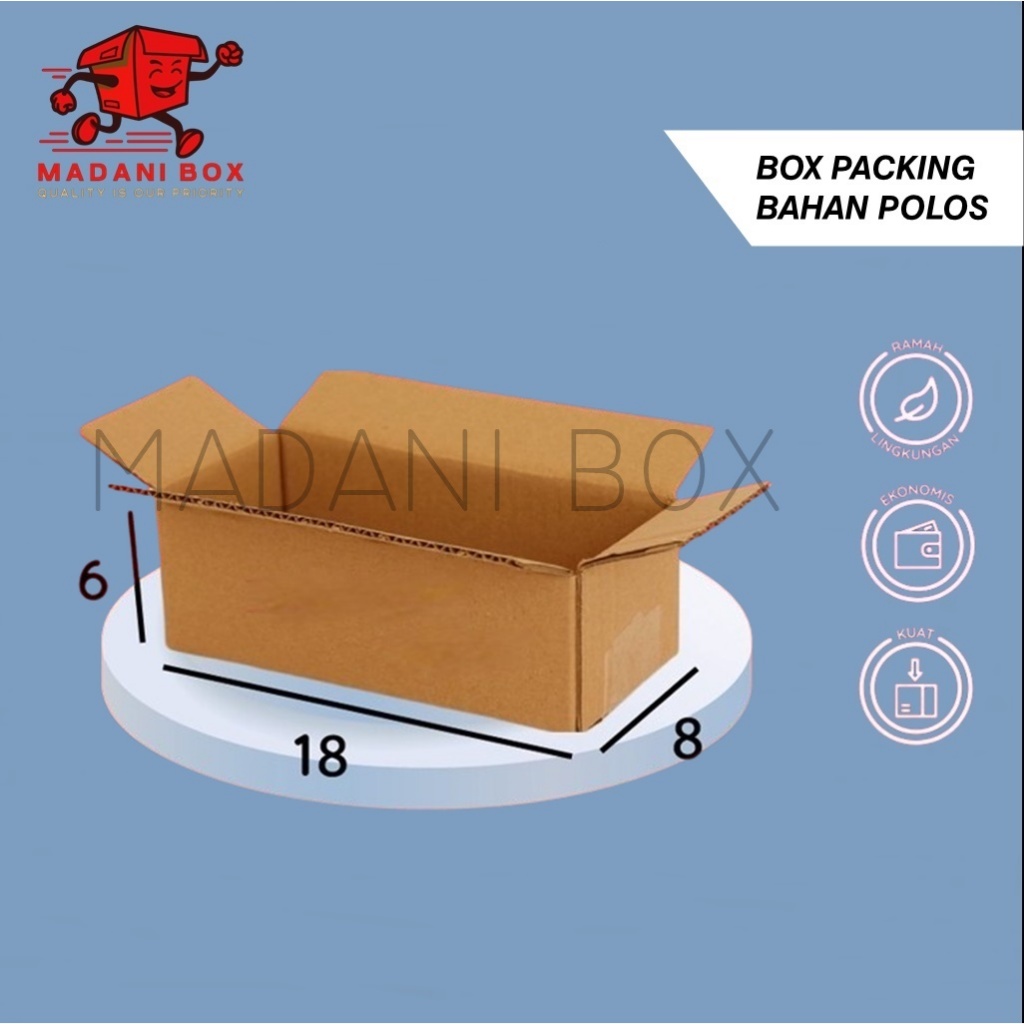 Jual Kardus Packing 18x8x6 - Kemasan Karton Box Dus Kotak Packaging ...