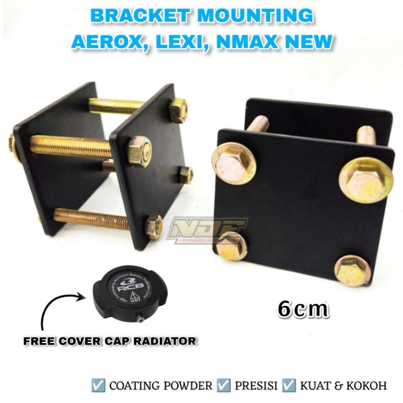Jual Bracket Breket Mounting Aerox Old / New Nmax New Lexi Panjang 6cm ...