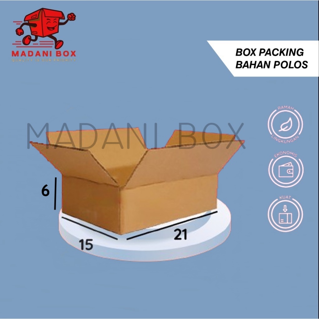 Jual Kardus Packing 21x15x6 - Karton Box Dus Kotak Kemasan Packaging ...