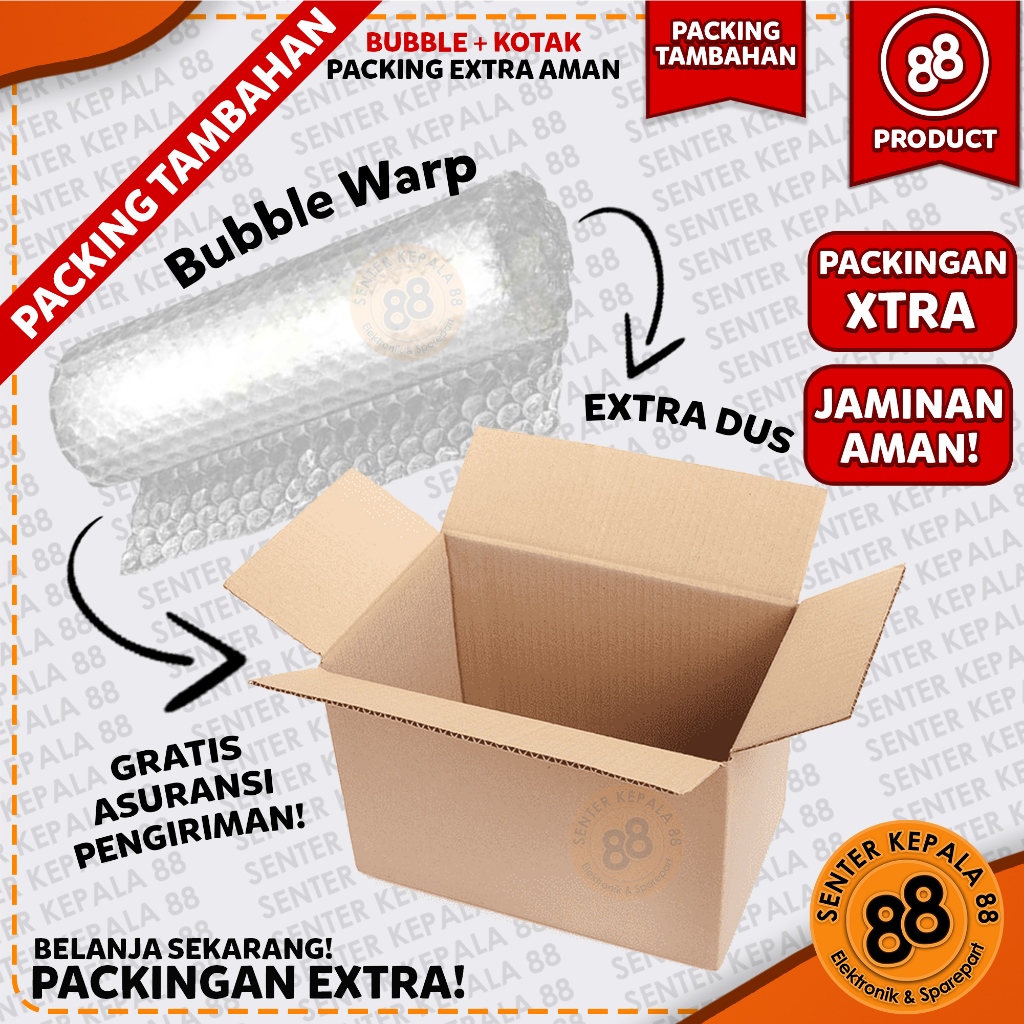 Jual Packing Extra Dengan Tambahan Bubble Warp & Kardus Dus Box | Shopee Indonesia