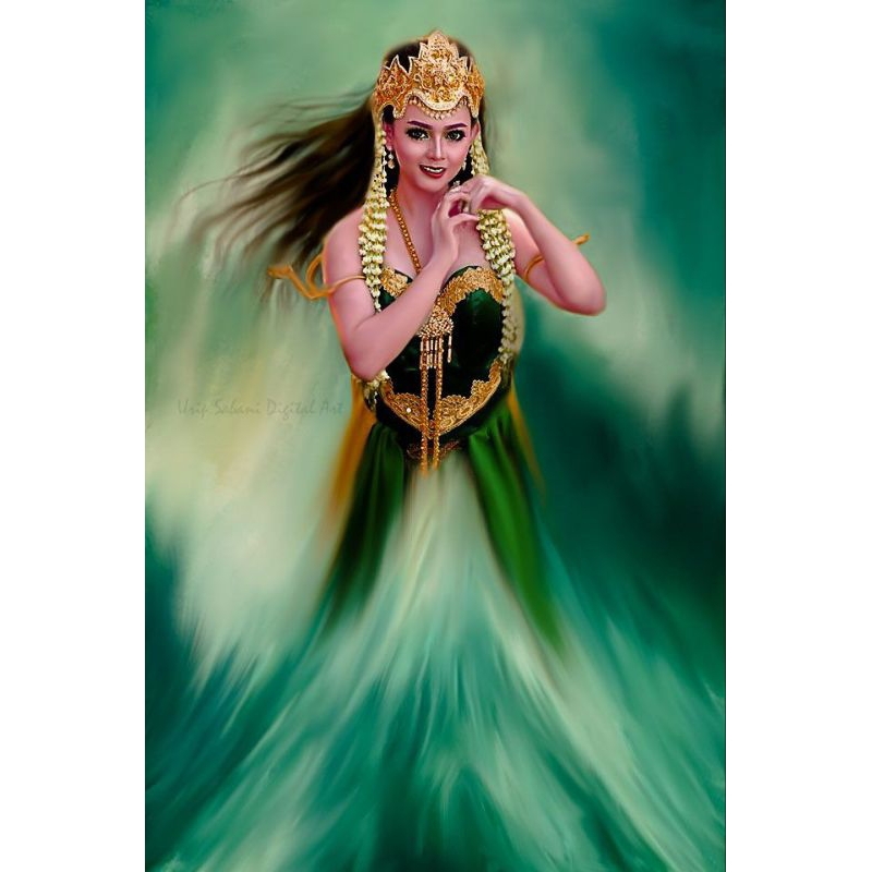 Jual Poster Cetak Hiasan Dinding Jumbo Gambar Ratu Pantai Selatan NYI ...