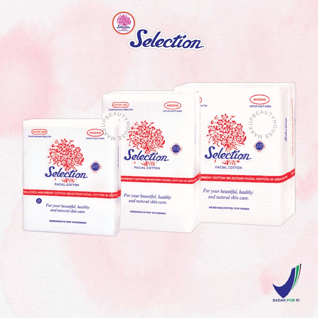 Jual KAPAS SELECTION Facial Cotton Kotak 35gr | 50gr | 75gr - Kapas ...