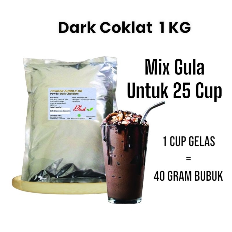 Jual Powder DARK COKLAT - Bubuk Minuman Dark Chocolate 1 KG - BLAST ...