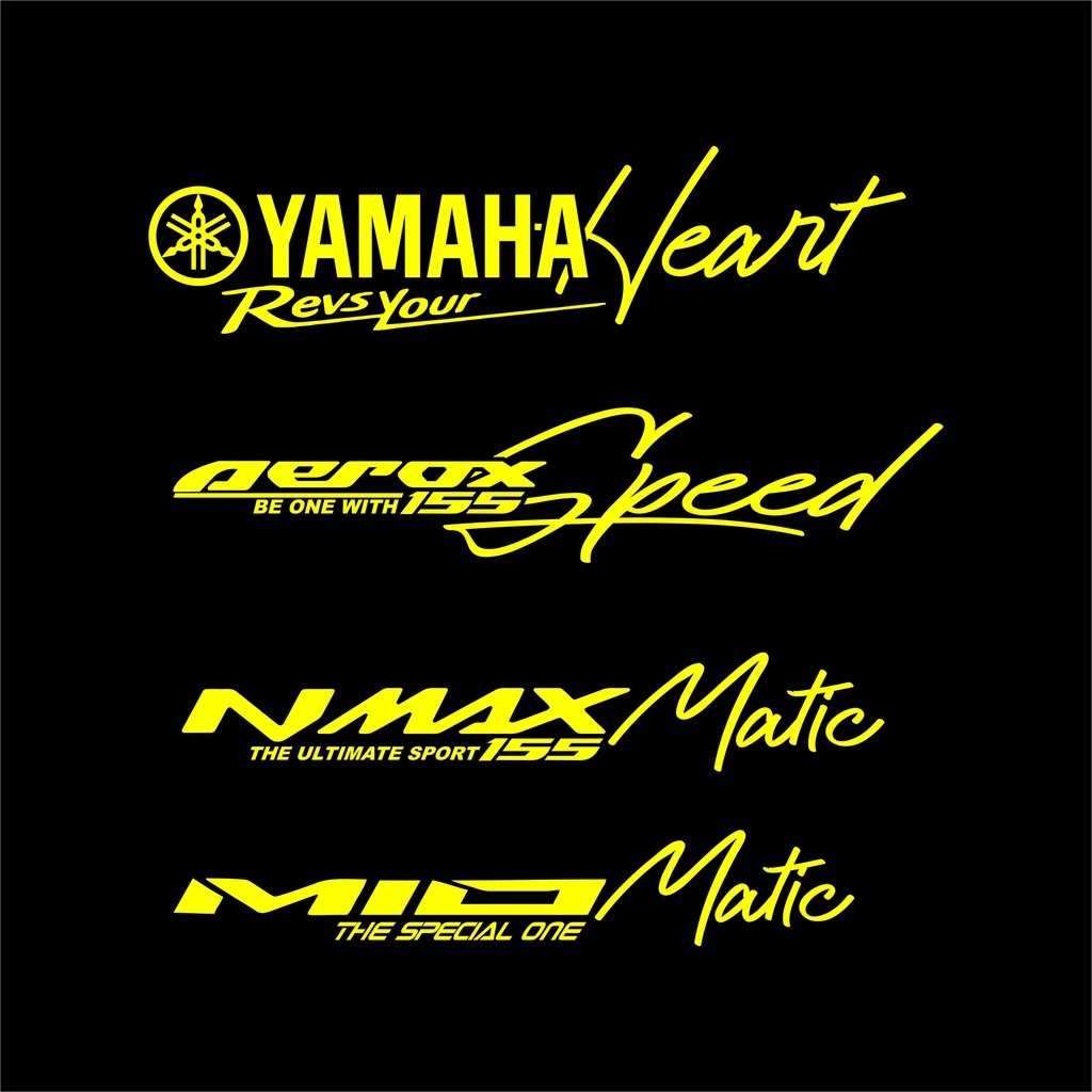 Jual Sticker cutting YAMAHA HEART NMAX MATIC AEROX SPEED MIO MATIC ...